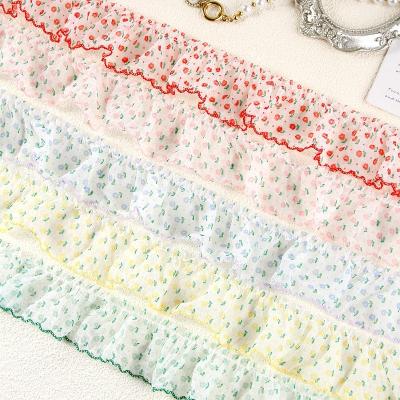 China Polyester Woven Ribbon Hair Accessory Perfect Addition to DIY Crafts with Small Floral Plaid Skirt for sale