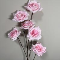 China Fake Flower Simulation Flower 6 Head Rose Bundle Home Living Room Decoration Photography Props Wedding Wedding Simulation Flower Wholesale for sale
