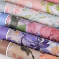 China Artistic conception oil painting series floral arrangement flower packaging paper for sale