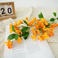 China Simulated beauty finger photo and photography decoration props, single small floral, artificial flower, crabapple flower, European-style simulated flower arrangement for sale