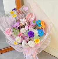 China OPP Celitia flower wrapping paper, transparent flower bouquets, flower shop wrapping paper, floral art materials for sale