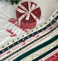 China 1.6cm Eco-friendly Handmade DIY Flower Shop Floral Packaging Ribbon for 2024 Christmas Ribbon Flower Bouquet Packaging for sale