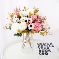China Roses, daisies, artificial flowerballs, hydrangeas, artificial hand-held bouquets, wedding artificial flowers, home flower arrangements, decorative silk flowers for sale