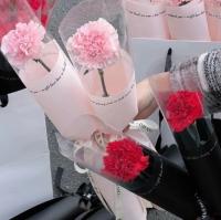 China Mother's Day single flower wrapping paper, single rose bouquet packaging bag, carnation flower wrapping paper, single bag for sale