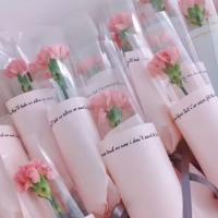 China Mother's Day single flower wrapping paper, single rose bouquet packaging bag, carnation flower wrapping paper, single bag for sale