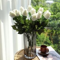 China Simulated Rose Texture Moisturizing Rose Bud Simulated Flower Home Decoration Wedding Handheld Flower Fake Flower Cross border Wholesale for sale