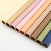China Korean-style morning mist roll, solid color paper, matte film with skin feel, waterproof flower wrapping paper, flower art wrapping paper wholesale for sale