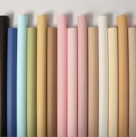 China Korean-style morning mist roll, solid color paper, matte film with skin feel, waterproof flower wrapping paper, flower art wrapping paper wholesale for sale