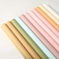 China Korean-style morning mist roll, solid color paper, matte film with skin feel, waterproof flower wrapping paper, flower art wrapping paper wholesale for sale