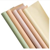 China Korean-style morning mist roll, solid color paper, matte film with skin feel, waterproof flower wrapping paper, flower art wrapping paper wholesale for sale