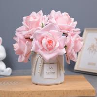 China High end simulation flower with moisturizing and hydrating rose bouquet, with a 5-head curled edge, decorated with fake flowers for weddings for sale