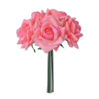 China High end simulation flower with moisturizing and hydrating rose bouquet, with a 5-head curled edge, decorated with fake flowers for weddings for sale