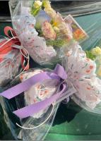 China Korean Style Soft Linen Ribbon Bouquet Tie in Purple for Valentine's Day Baking and Flower Shop Packaging DIY Materials for sale