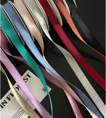 China 1.5cm/10m Polyester Glossy Velvet Ribbon Flower Bouquet Tie for DIY Ribbon Baking and Handmade Floral Materials for sale