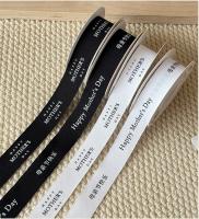China Mother's Day Cotton Ribbon Flower Bouquet Strap Cake Box DIY Decorative Ribbon Packaging Material for Hair Accessories for sale