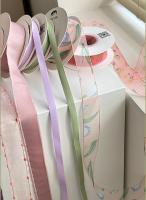 China Goddess Festival Pink Purple Green Series Ribbon for Flower Bouquet Binding Baking DIY Gift Materials Multi material 25m for sale