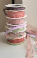 China Goddess Festival Pink Purple Green Series Ribbon for Flower Bouquet Binding Baking DIY Gift Materials Multi material 25m for sale