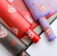 China Labubu Magic Edge Mist Paper Love Bow Flower Packaging Paper for sale