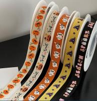 China Festival Essential 1.6cm Printed Ribbon Flower Bouquet Strap for DIY Floral Packaging Material for sale