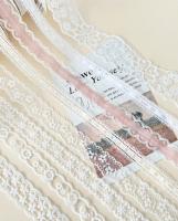 China Washable Jacquard Lace Ribbon 1.6cm Width for Handmade DIY Batch Hair Decoration Flower Bouquet Tied Cake Gift Ribbon for sale