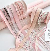China Rizhao Honey Series Ribbon Flower Bouquet Decoration Float Handmade Floral DIY Gift Packaging Straps Polyester Material Color Fastness for sale