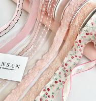China Rizhao Honey Series Ribbon Flower Bouquet Decoration Float Handmade Floral DIY Gift Packaging Straps Polyester Material Color Fastness for sale