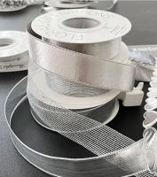 China Silver Series Christmas Ribbons and Flower Bouquets Perfect for Hair Accessories 2.5cm Usage for sale