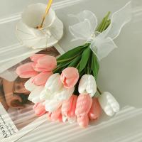 China Tulip bouquets, fake flowers, simulated flowers, living room decoration, floral arrangements, silk flowers, plastic flowers, dining table flowers, flower arrangements for sale