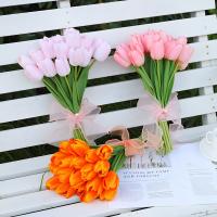 China Tulip bouquets, fake flowers, simulated flowers, living room decoration, floral arrangements, silk flowers, plastic flowers, dining table flowers, flower arrangements for sale