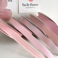 China Pink Memory Ribbon Flower Arrangement Packaging Hair Accessories Gift Packaging with Handmade DIY Bouquet for sale