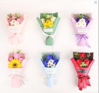 China Creative Gift Simulation Rose Bundle Soap Flower for sale