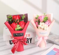 China Creative Gift Simulation Rose Bundle Soap Flower for sale