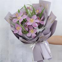 China Waterproof Flower Wrapping Paper Pearlized Film 56*56cm Ideal for Flower Bouquets and Art for sale