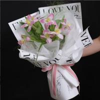 China Waterproof Flower Wrapping Paper Pearlized Film 56*56cm Ideal for Flower Bouquets and Art for sale