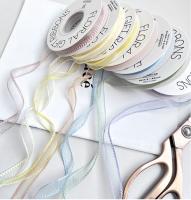 China Korean Wave Edge Snow Silk Ribbon Floral Packaging DIY Material Bouquet Binding Flowers Advanced Decorative Strip for sale