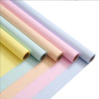 China Plain Porcelain Matte Film 58*58cm Waterproof Pearlized Film DIY Wrapping Paper Roll Flower Wrapping Frosted Matte Paper for sale
