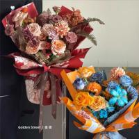China Women's Day Bouquet Material Butterfly Flowering Period Wrapping Paper with Pearlized Film Shipping Time 30-45 Days for sale