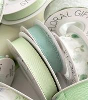China 1cm Washable Mint Manbo Ribbon Flower Bouquet Float Handmade Floral Design DIY Gift Cake Pack Decorative Strap for sale