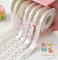 China White/ Customized Colors International Children's Day Candy Cocoa Ribbon Flower Bouquet Bow Tie Flower Handicraft DIY Material for sale