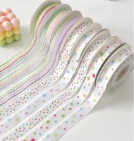 China White/ Customized Colors International Children's Day Candy Cocoa Ribbon Flower Bouquet Bow Tie Flower Handicraft DIY Material for sale