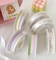 China White/ Customized Colors International Children's Day Candy Cocoa Ribbon Flower Bouquet Bow Tie Flower Handicraft DIY Material for sale
