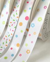 China White/ Customized Colors International Children's Day Candy Cocoa Ribbon Flower Bouquet Bow Tie Flower Handicraft DIY Material for sale