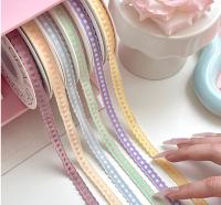 China Lace Jumping Grid Ribbon Flower Bundle Bow Tie Cake Baking Ribbon Floral Art Handmade DIY material for sale