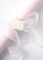 China Flower Packaging Material Lace Ribbon Snow Gauze Ribbon Flower Bouquet for Handmade DIY 2.5cm Width for sale