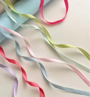 China Polyester Double Sided Polka Dot Ribbon 1cm/18m Perfect for Handmade DIY Packaging Flower Bouquet and Bow Decoration for sale