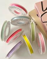 China Polyester Double Sided Polka Dot Ribbon 1cm/18m Perfect for Handmade DIY Packaging Flower Bouquet and Bow Decoration for sale