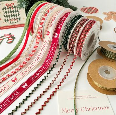 China Winter Snow Time Ribbon Flower Bundle Bow Tie Festival Atmosphere Decoration Handmade DIY packaging materials for sale