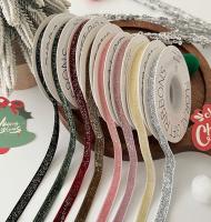 China Yellow Satin Ribbon for Christmas Decorations Washable DIY Material for sale