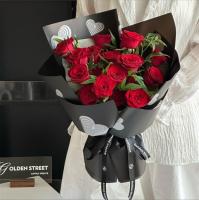 China Florist Wrapping and Bouquet Packing Paper for Flower Shop Floral Art Neon Croti Love Rose for sale