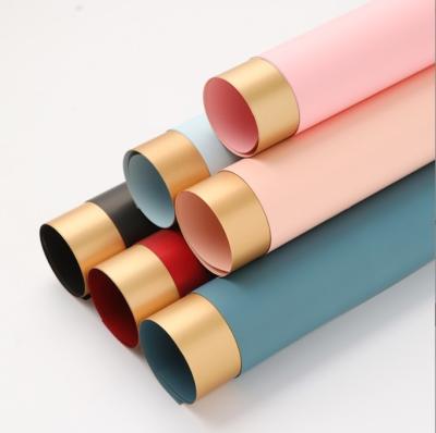 China Handcrafted Floral Art Jincai Paper's Grand Opening with Two-Color Gilded Ouya Flower Wrapping Paper for sale